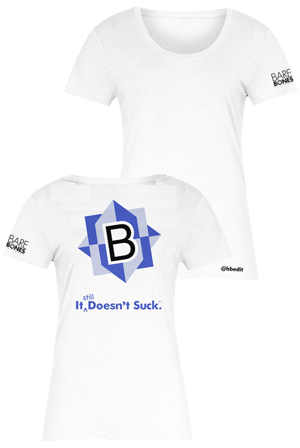 BBEdit Vintage Fitted White Tee – Bare Bones Software